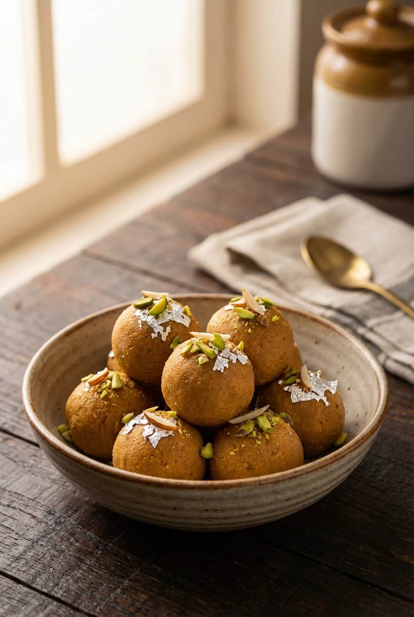Best Besan Ladoo Recipe | Authentic Indian Sweet - RecipiBytes